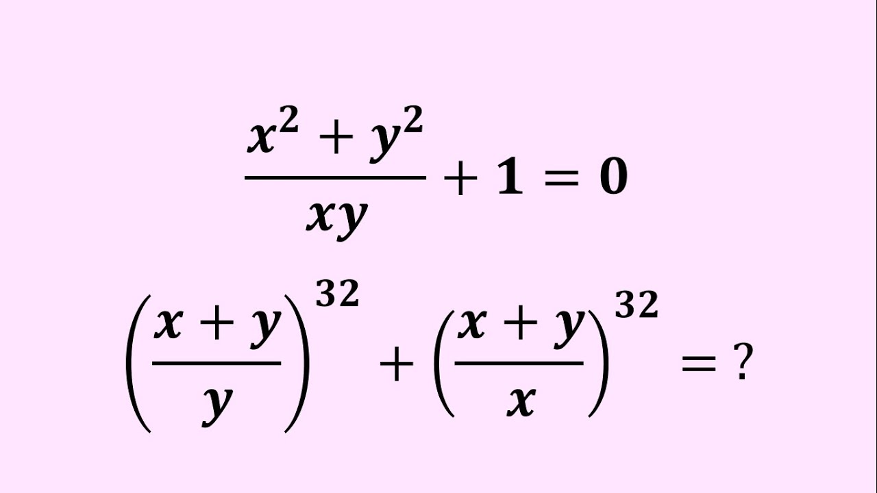 An Interesting Algebra Problem | Give It a Try! - YouTube