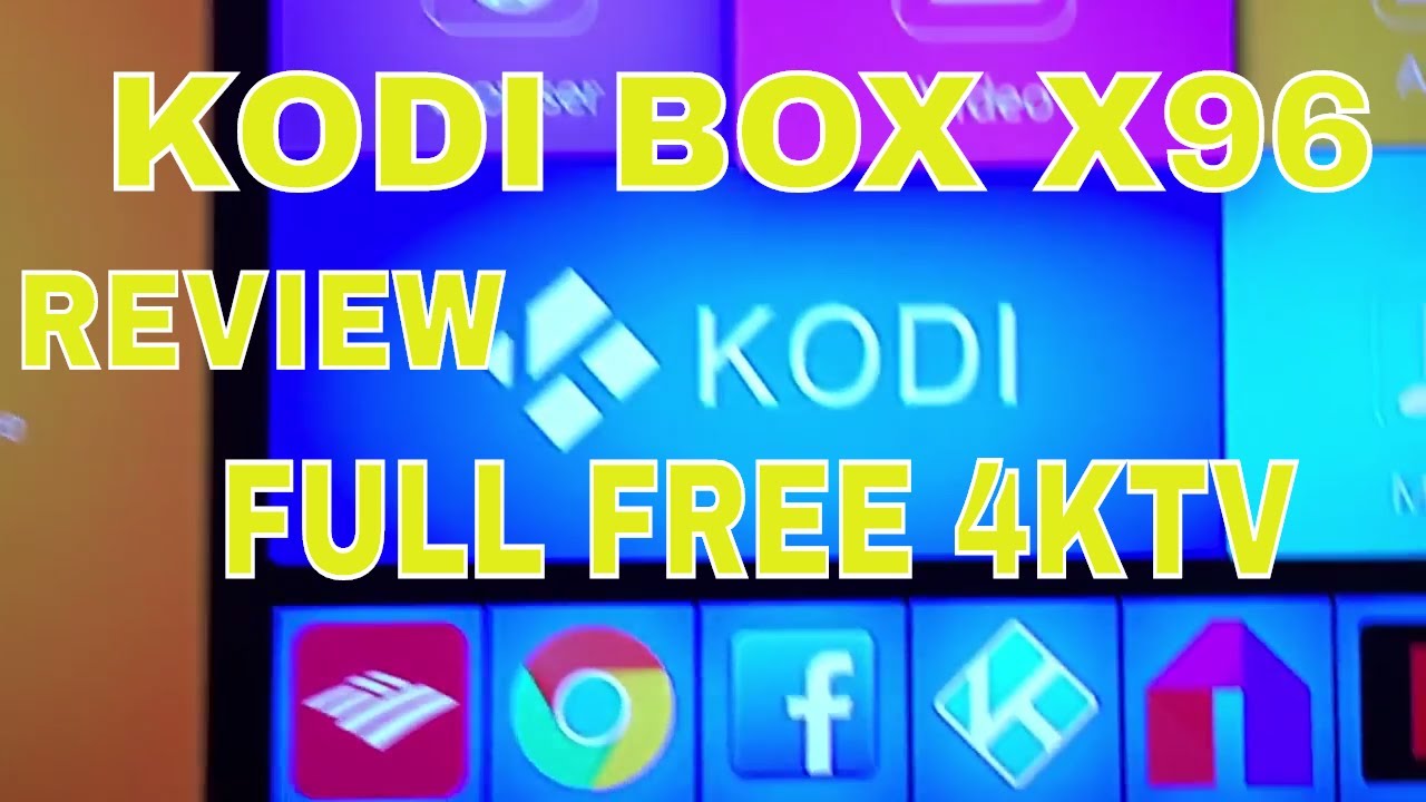 KODI BOX X96 FREE TV FULL FEATURES REVIEW - YouTube