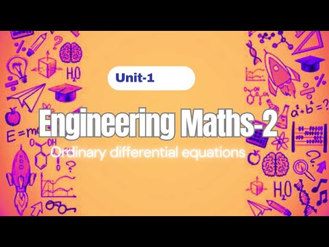 Engineering Mathematics II Unit I Ordinary Differential Equation - YouTube