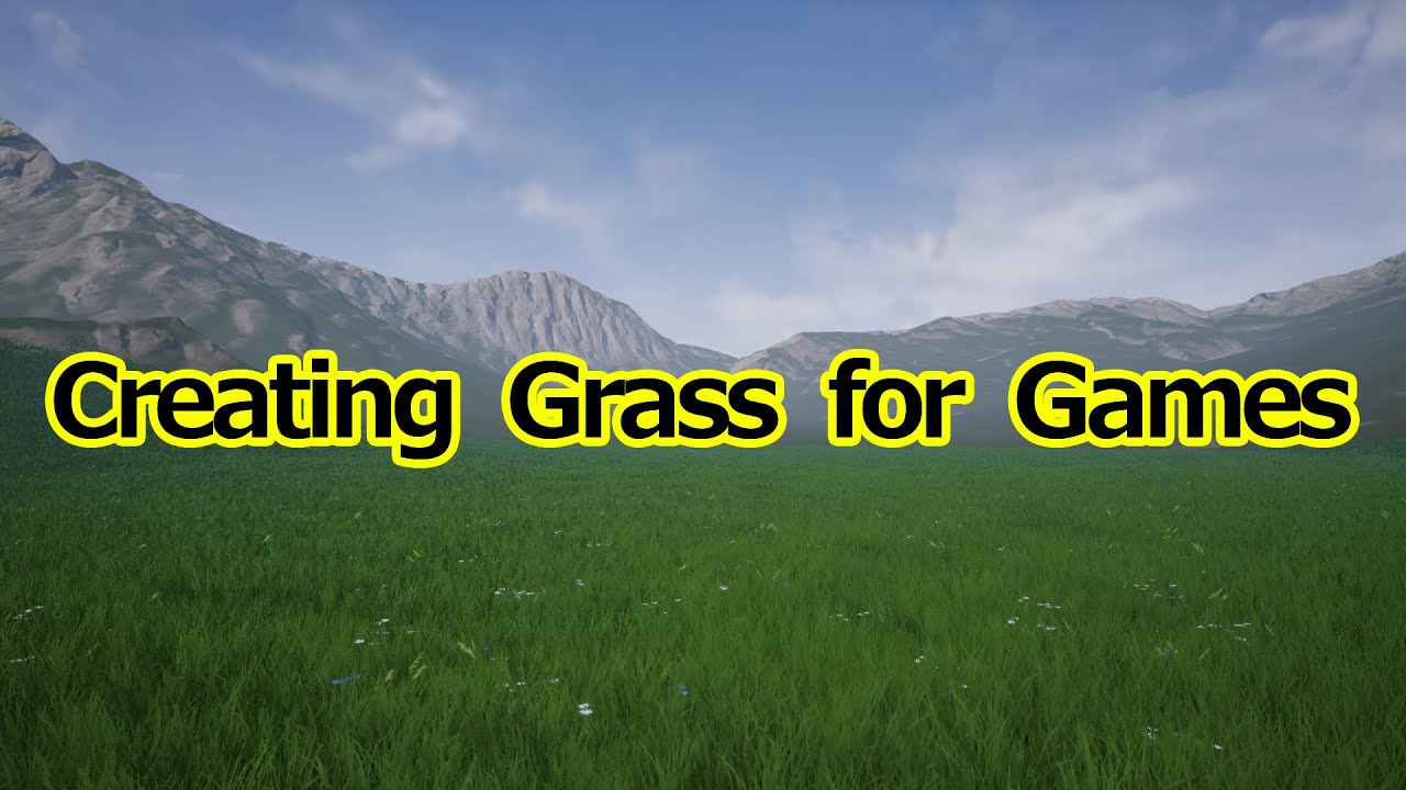 Creating Grass for Games! ゲームの芝生を作ってみた！ - YouTube