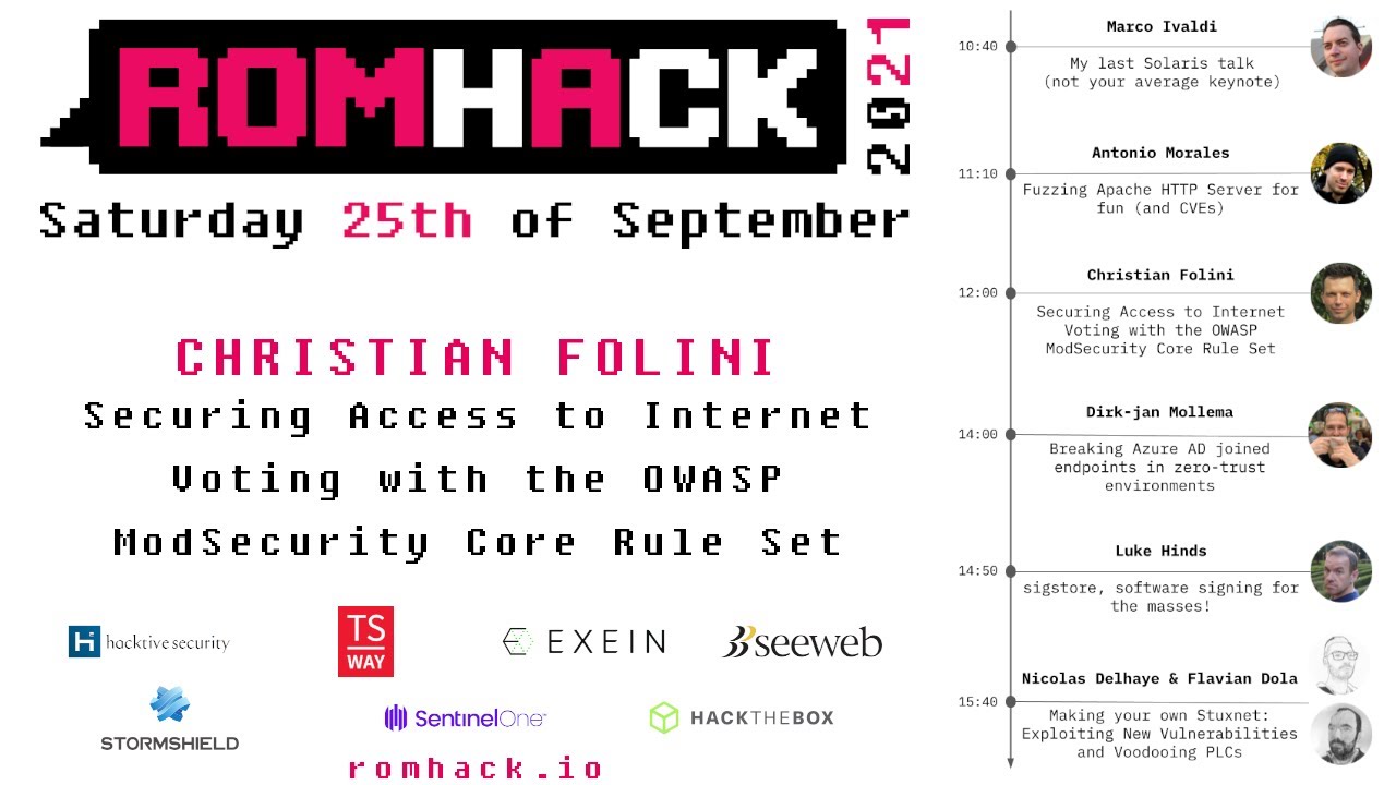 #RomHack2021 - Folini -Securing Access to Internet Voting with the ...