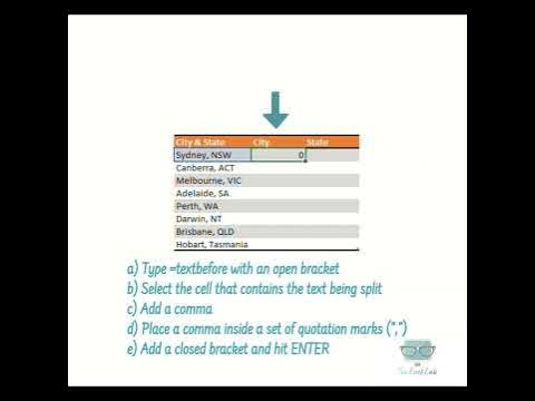 How to use TEXTBEFORE & TEXTAFTER in Microsoft Excel | The Excel Lab #excel #tutorial #course ...