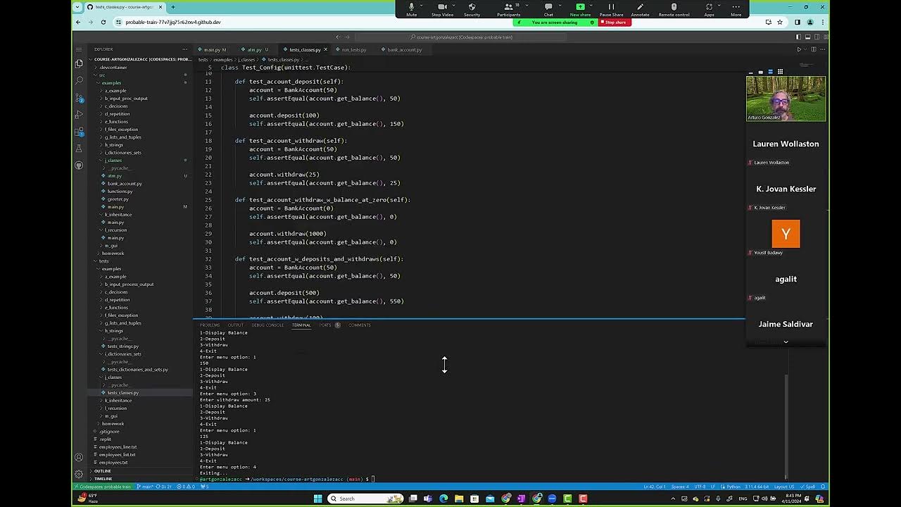041124 COSC 1336 Python object-oriented: abstraction, encapsulation, public private review - YouTube