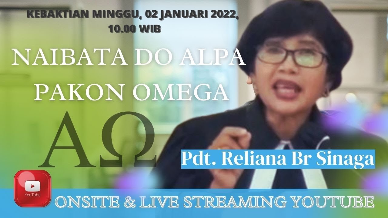 (LIVE) KEBAKTIAN MINGGU, 02 JANUARI 2022 | AMBILAN: Pdt. RELIANA Br ...