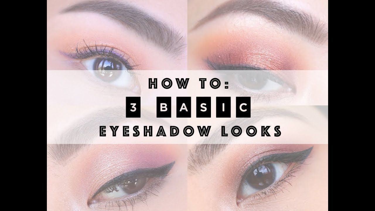 3 Basic Eyeshadow Looks for Beginners (with Tutorials!) - YouTube
