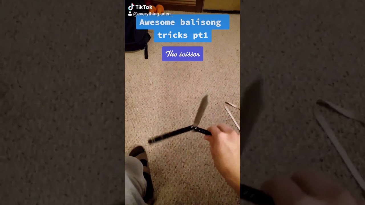 Balisong - Scissor slow-mo - YouTube