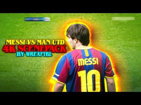 MESSI VS MAN UTD 2010 UCL FINAL || • FREE CLIPS • WITH AE CC • 4K ...