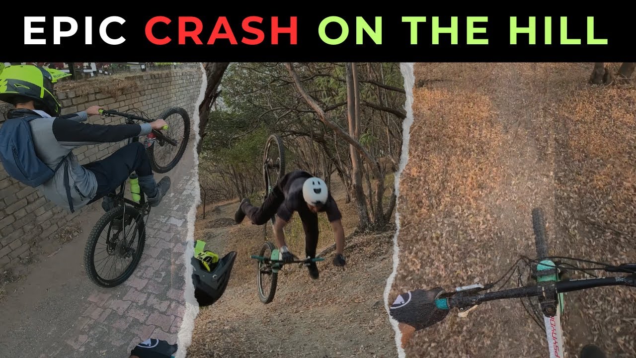 EPIC CRASH ON THE HILL | ALMOST BROKE MY ELBOW🤯🥵 - YouTube