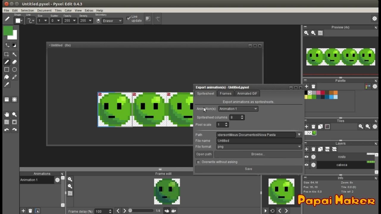 Tutorial Pyxel Edit - Animations - YouTube