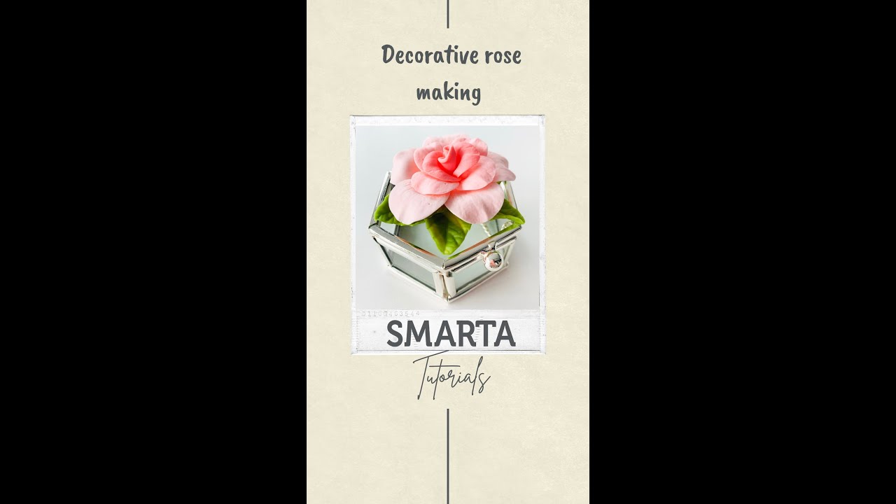 Decorative Rose with Smarta Modeling Clay - YouTube