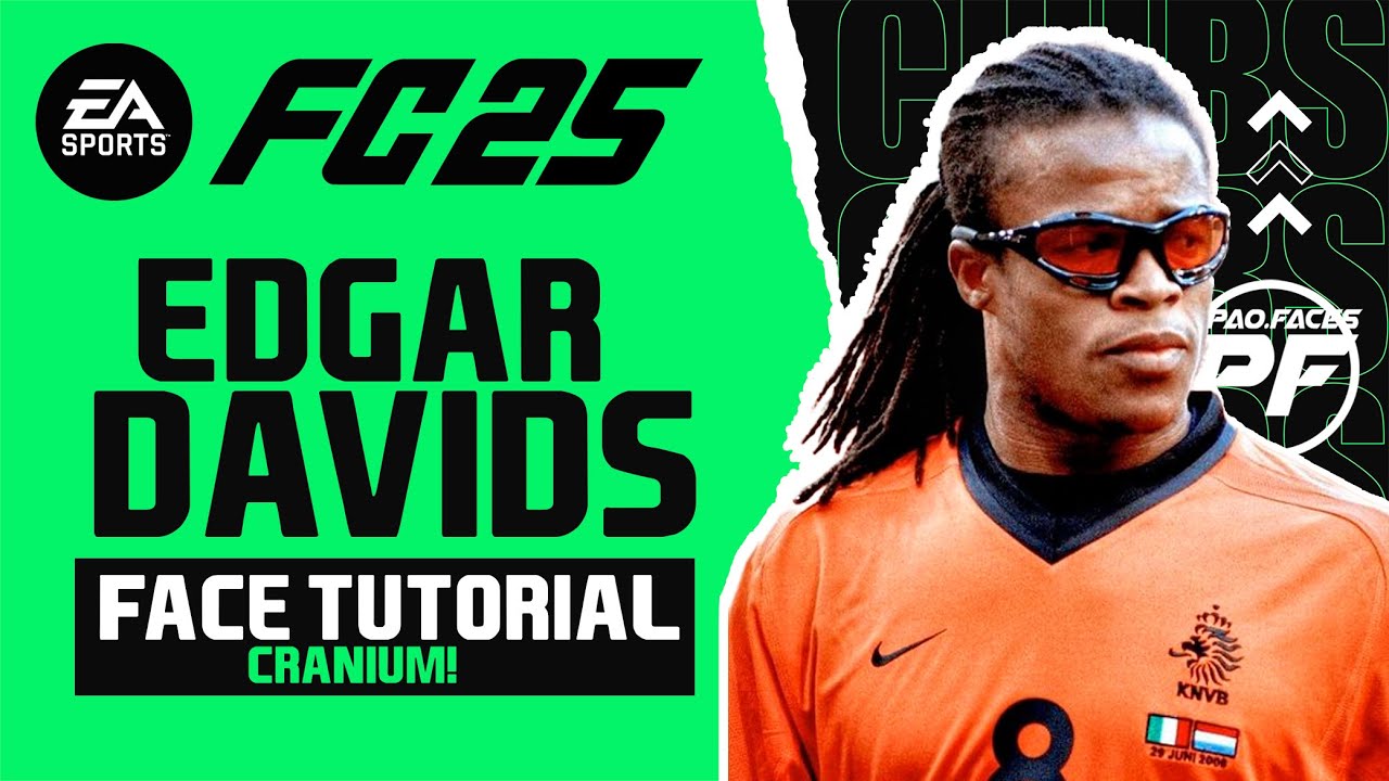 EA FC 25 EDGAR DAVIDS FACE CRANIUM - Pro Clubs Face Creation - CAREER ...