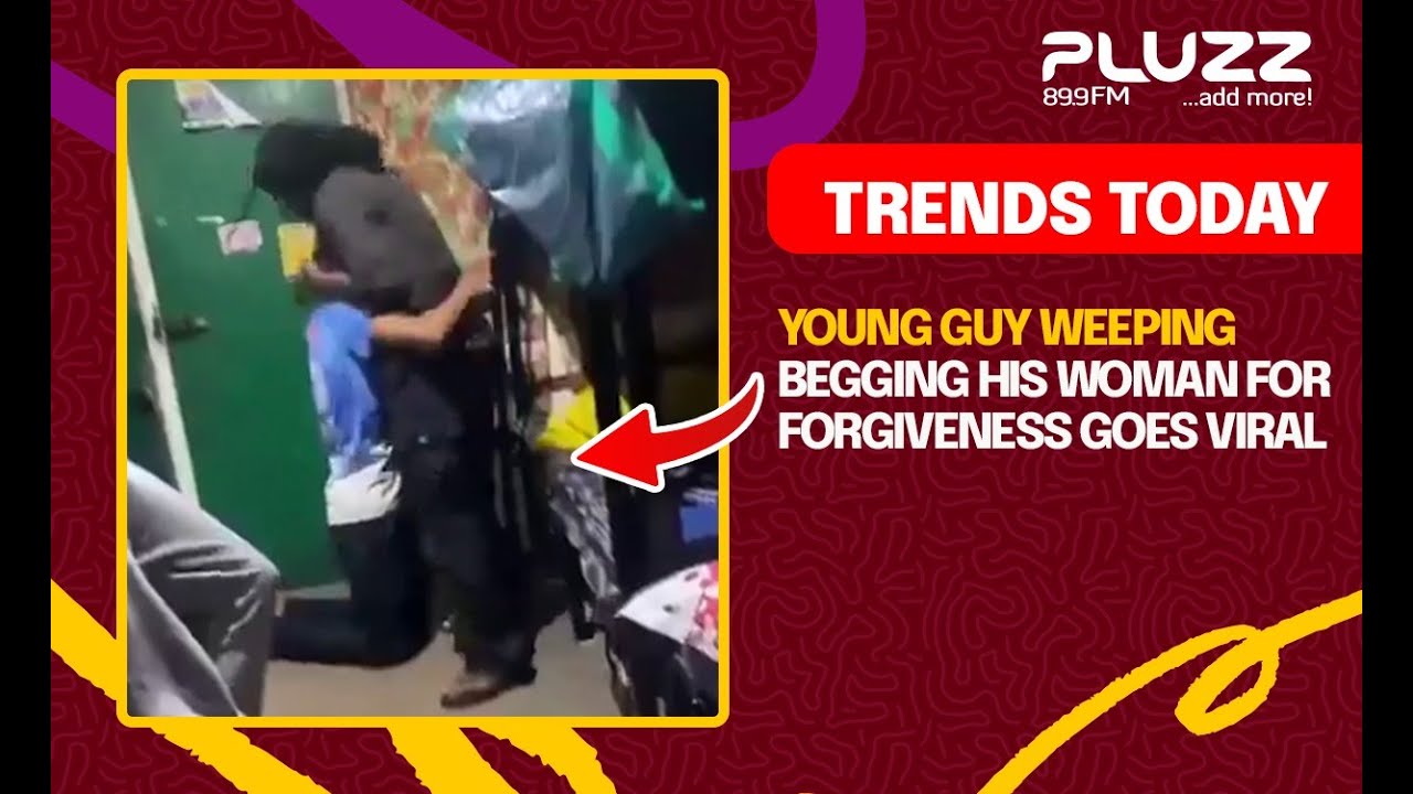 Young guy weeping begging his woman for forgiveness goes viral - YouTube