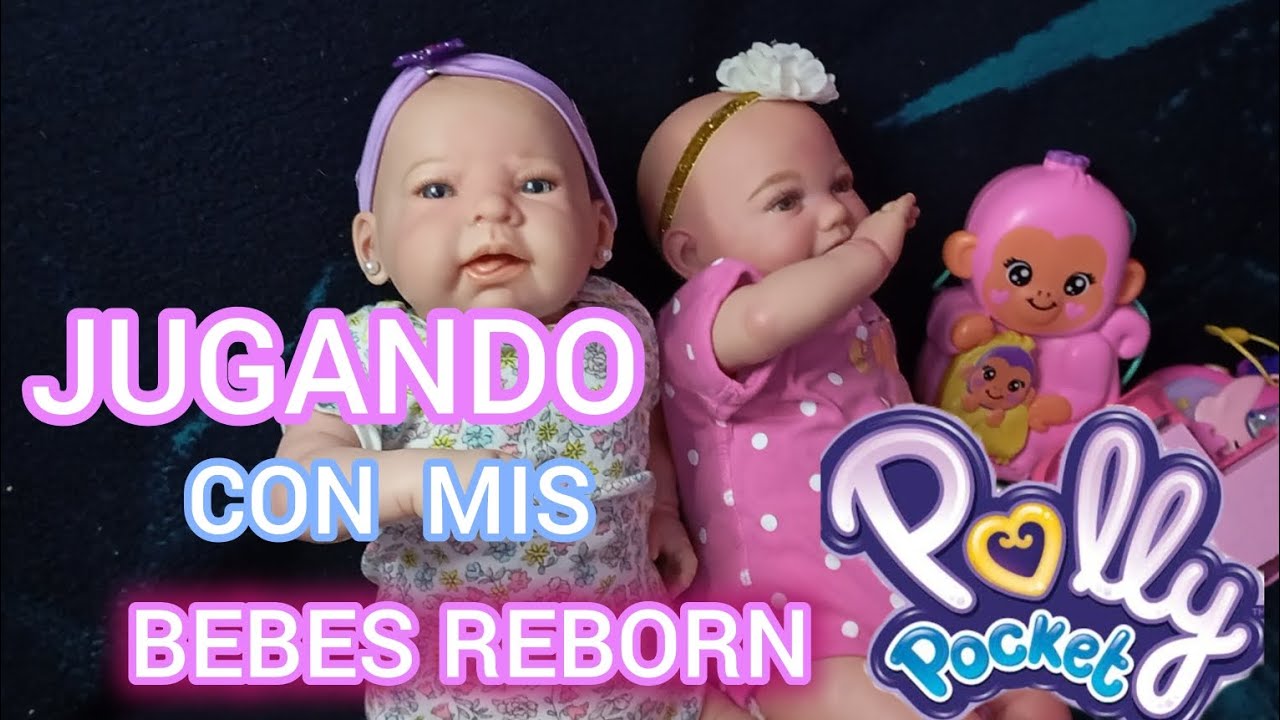 jugando con mis bebés reborn a las Polly pocket - YouTube