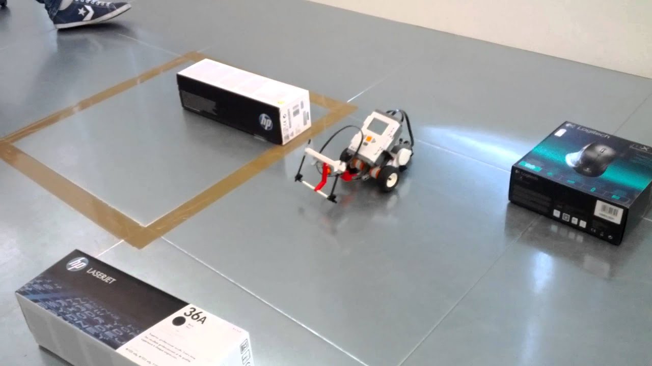 Lego Mindstorms Robotc Laberinto Sensor De Tacto Youtube