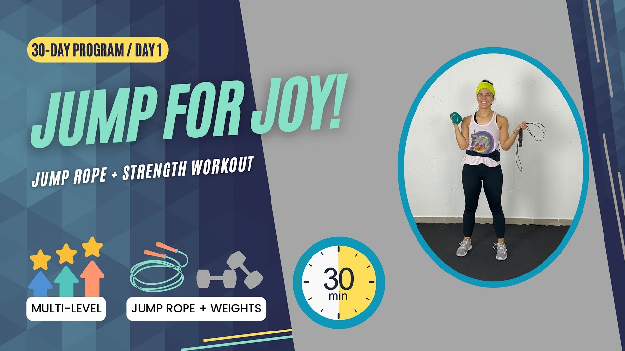 30 Minute 20 Day JUMP FOR JOY- DAY 1 - YouTube