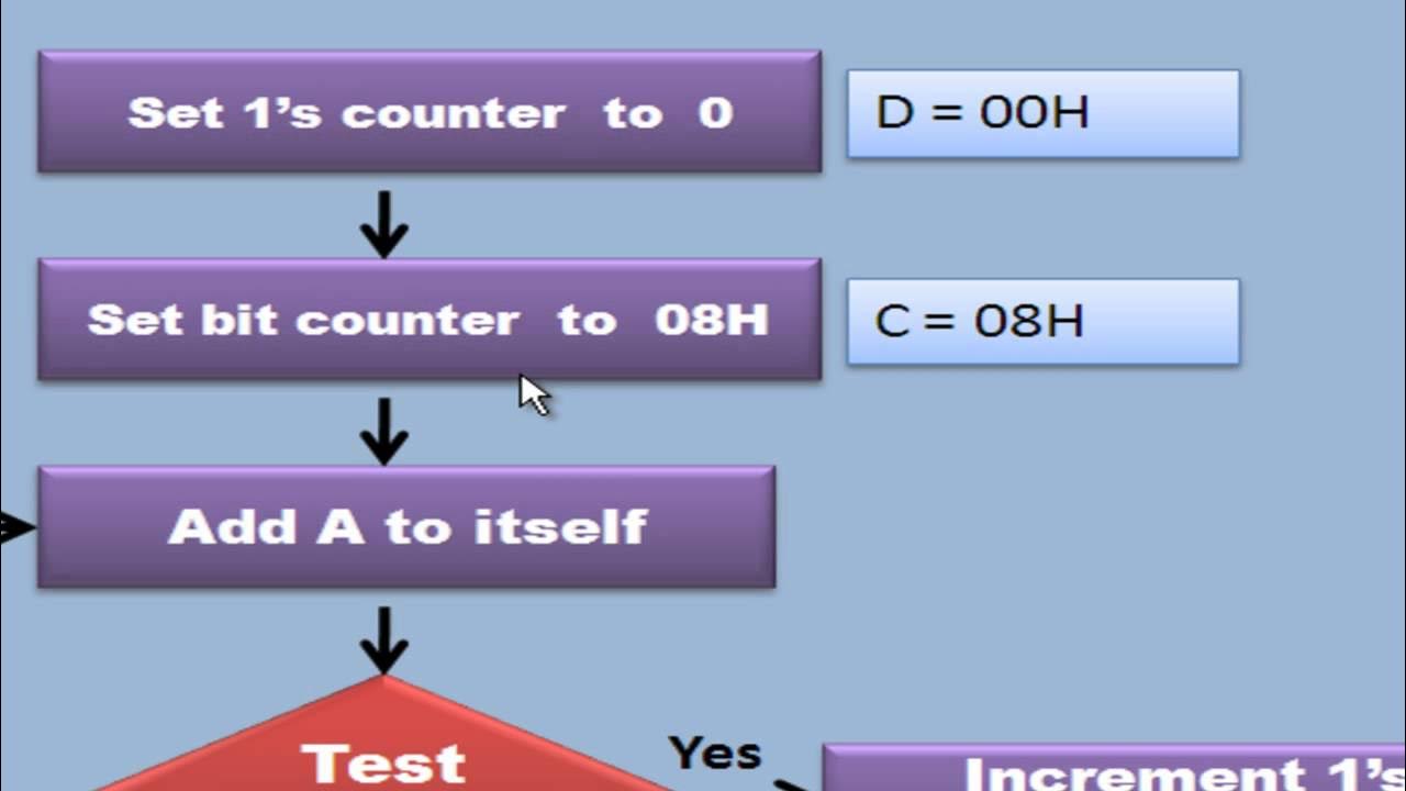 8085 PROGRAMMING COUNTING AND LOOPING - YouTube