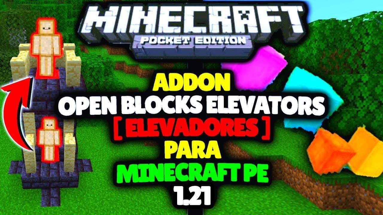 ELEVADORES [ ELEVATORS ] ADDON PARA MINECRAFT PE 1.21 | Best Addon For Minecraft PE 1.21.1 - YouTube