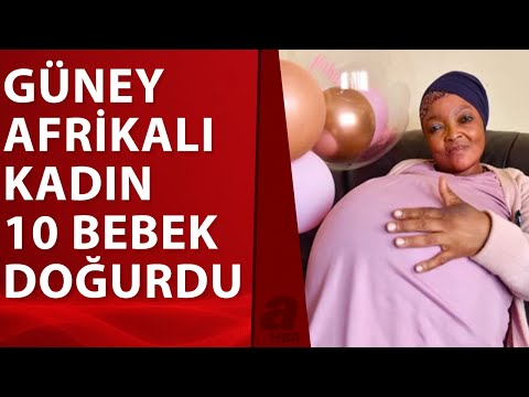Dünya Rekoru! Güney Afrikalı Anne Tek Doğumda 10 Bebek Dünyaya Getirdi / A Haber | A Haber
