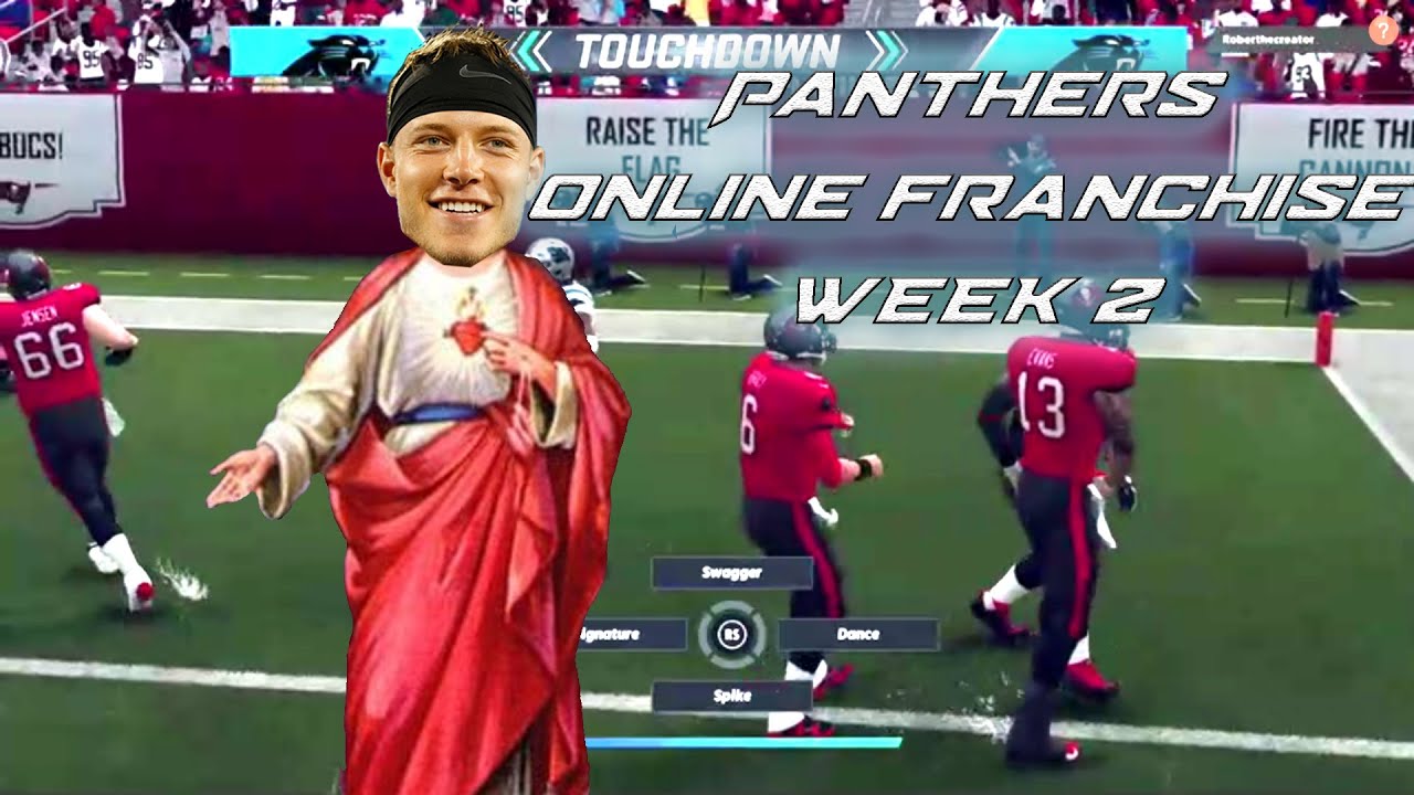 RUN CMC IS A GOD! Panthers Online CFM Week 2 Vs Buccaneers H2H Gameplay ...