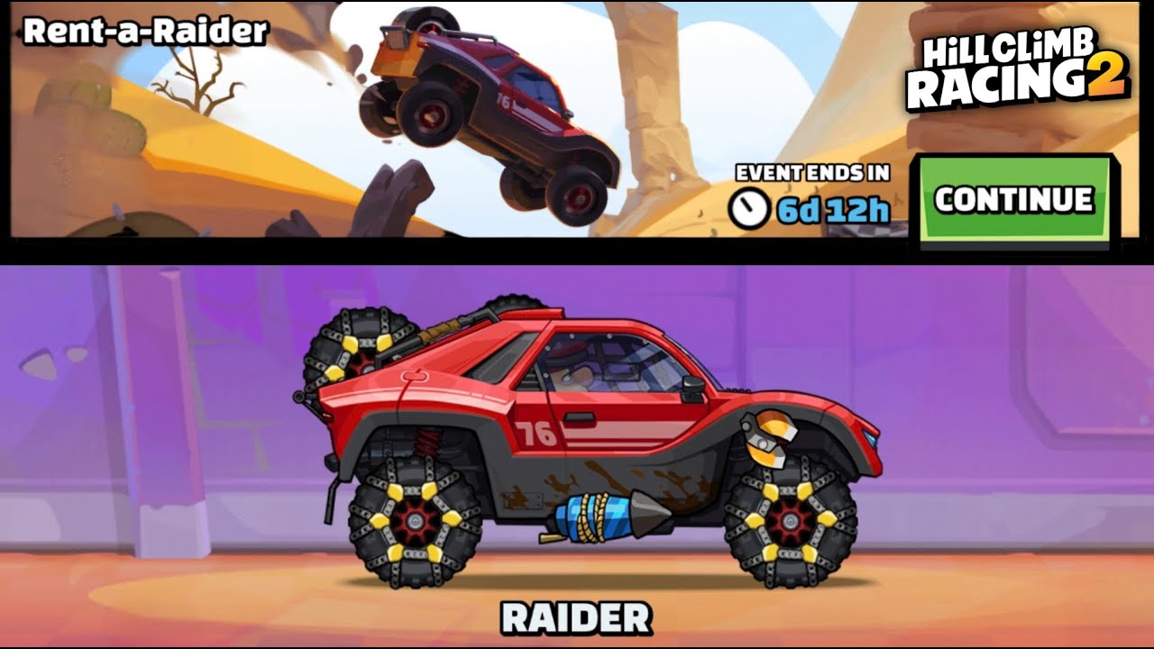 UNLOCK the RAIDER in the New Event - Hill Climb Racing 2 - YouTube