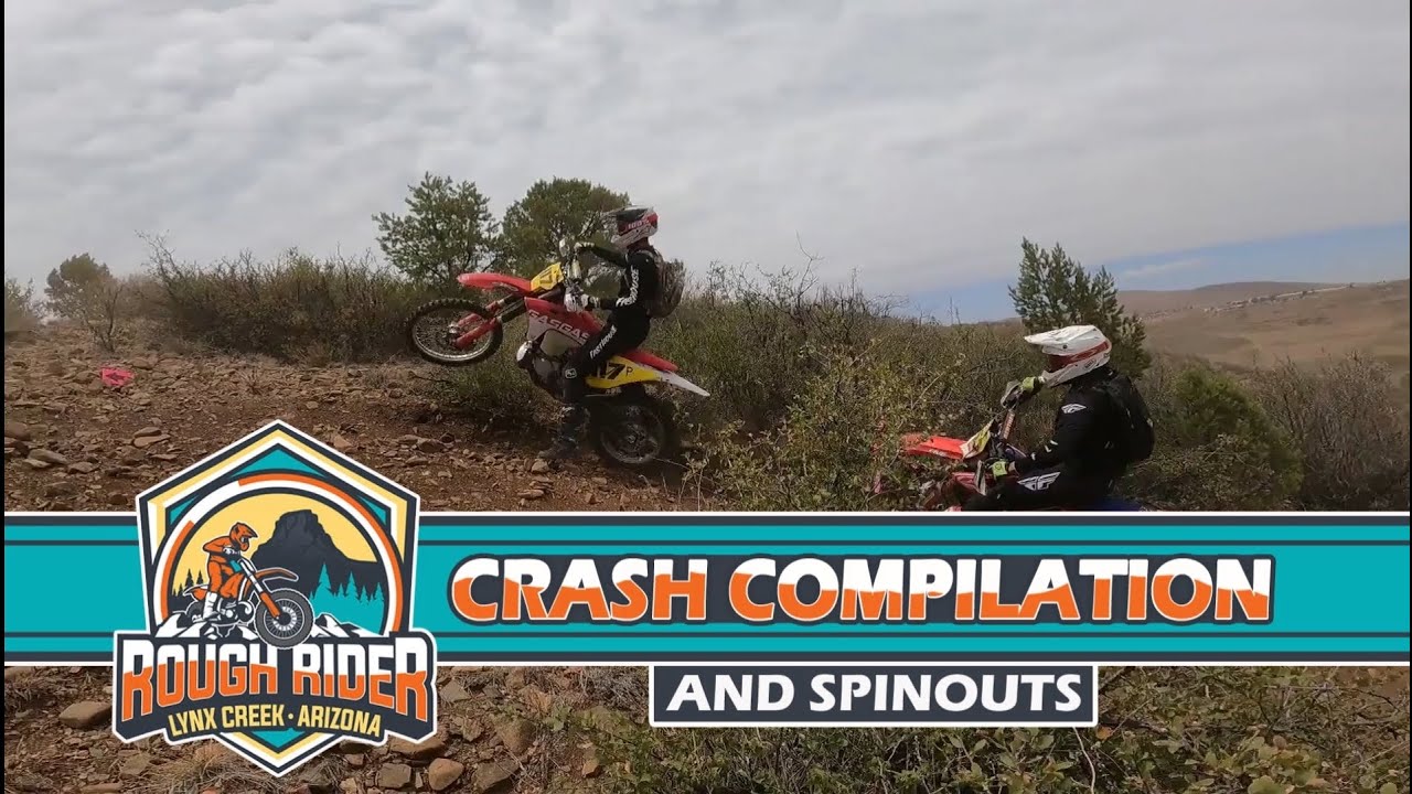 2021 AMRA lynx Creek Rough Rider Hare Scramble crash compilation - YouTube