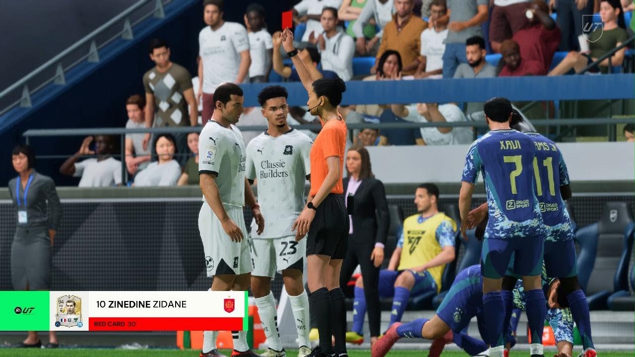 FC 25 - Zidane got red card😱 total 4 red cards in a match - YouTube
