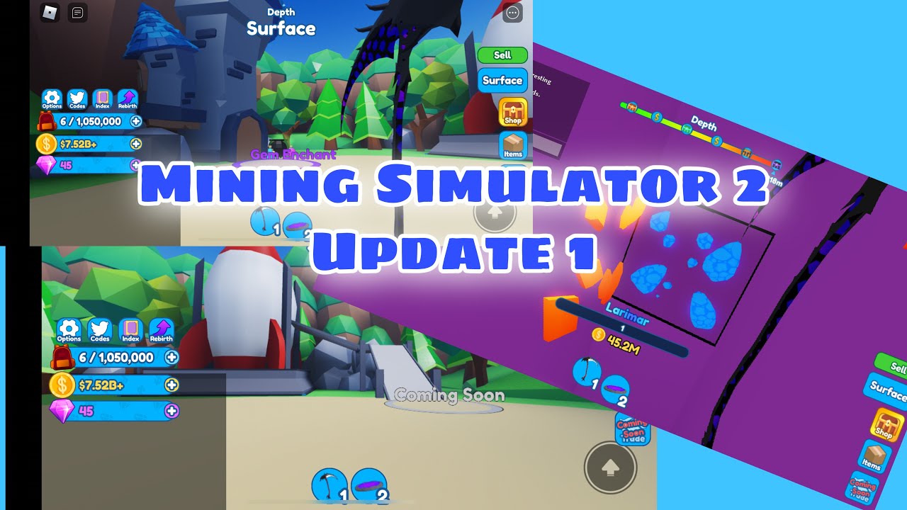 Update 1 | Mining Simulator 2 | Roblox - YouTube