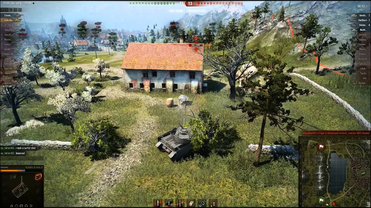 pz4h vs tiger - YouTube