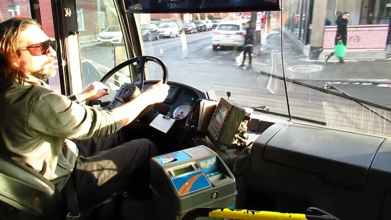 MONTREAL STM CITY BUS RIDE WITH DRIVER FRIEND ON THE 57 LINE - 12-12-19 ...