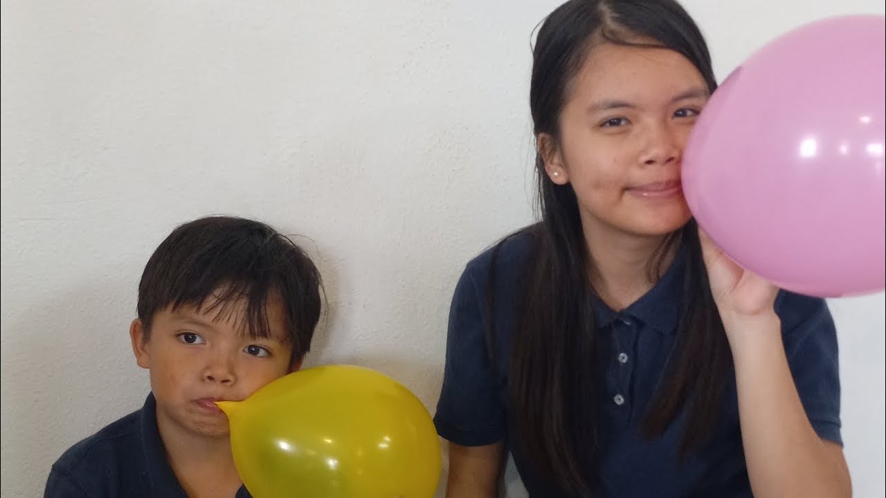 Ballon Blowing Competition - YouTube