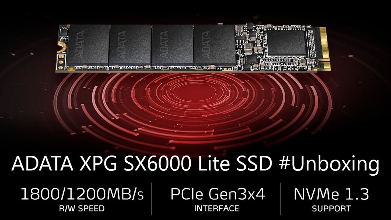 ADATA XPG SX6000 Lite | 128GB SSD | PCI Express 3.0 x4 M.2 | ASX6000LNP-128GT-C | #UNBOXING ...