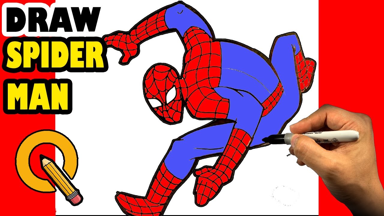 How to Draw SPIDER-MAN | Easy Drawings - YouTube