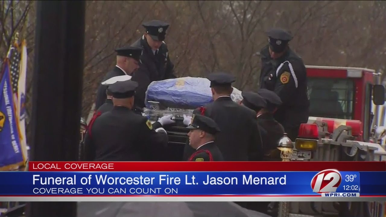 Funeral Being Held for Hero Worcester Fire Lieutenant - YouTube