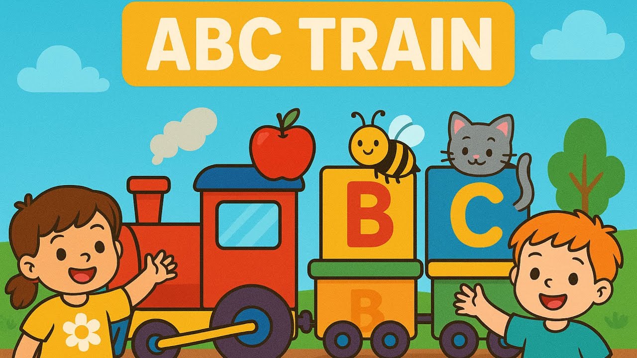 ABC Phonic Train With pictures lets Learn with KIDS LEARN TV / Kids ...
