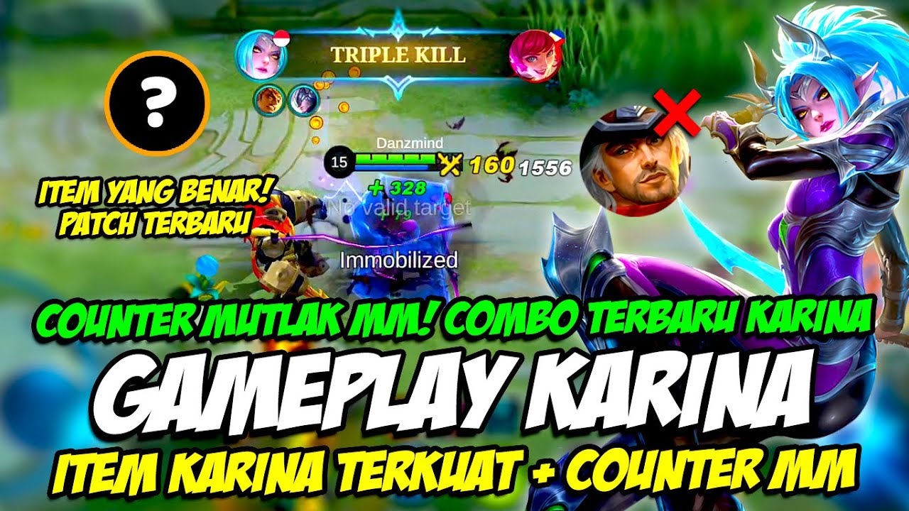 GAMEPLAY KARINA | BUILD KARINA SEASON 24 KARINA COUNTER MM COMBO ...