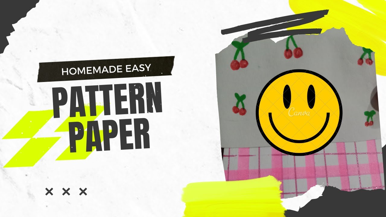 Easy pattern papers for journaling / homemade pattern papers / Basic ...