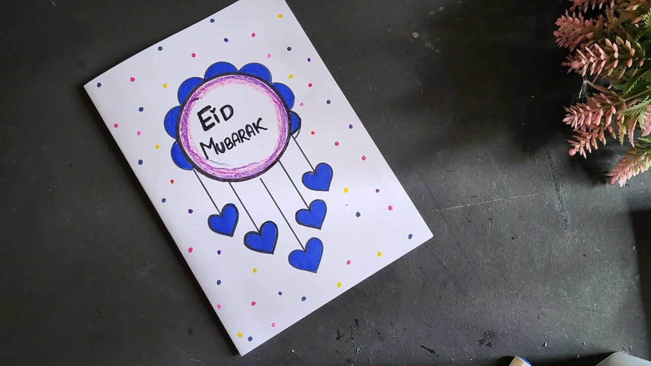 Eid Mubarak greeting card • Eid Mubarak making ideas easy • Eid card ...