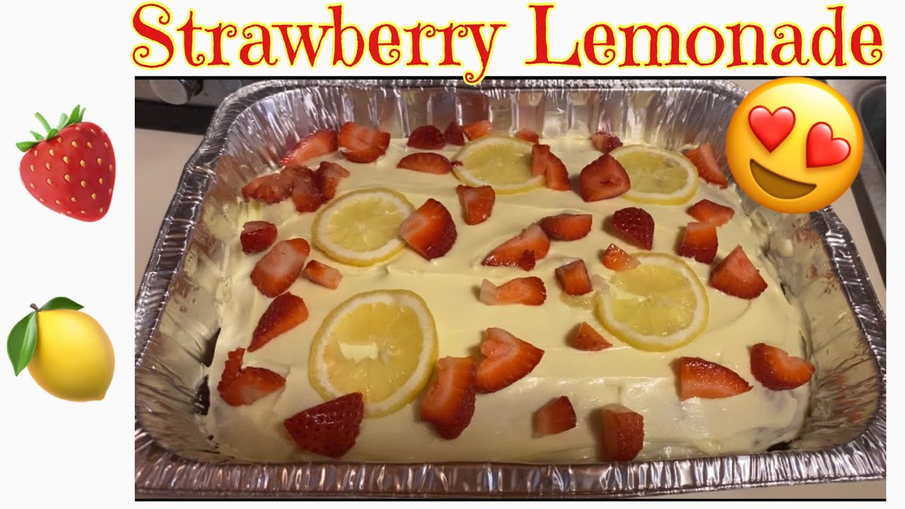 The MOST Delicious Strawberry Lemonade Cake | Easy Cake Recipe | Shay ...