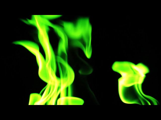 Green Fire Background