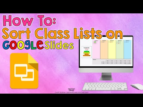 How to Sort Class Lists on Google Slides - YouTube