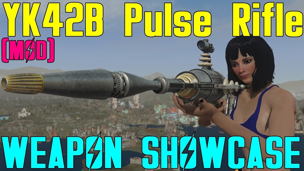 Fallout 4: Weapon Showcases: YK42B Pulse Rifle (Mod) - YouTube