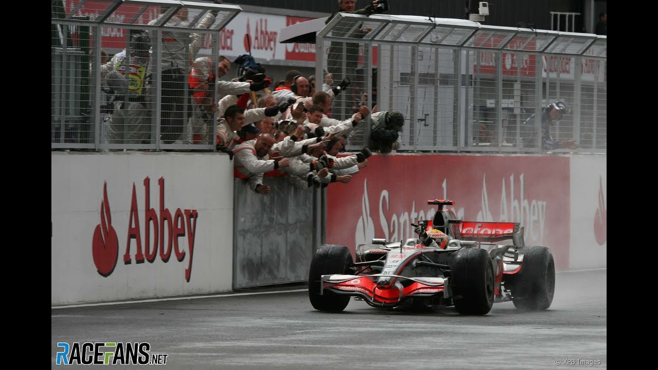 The 10 Best Wet Weather F1 Drives - YouTube