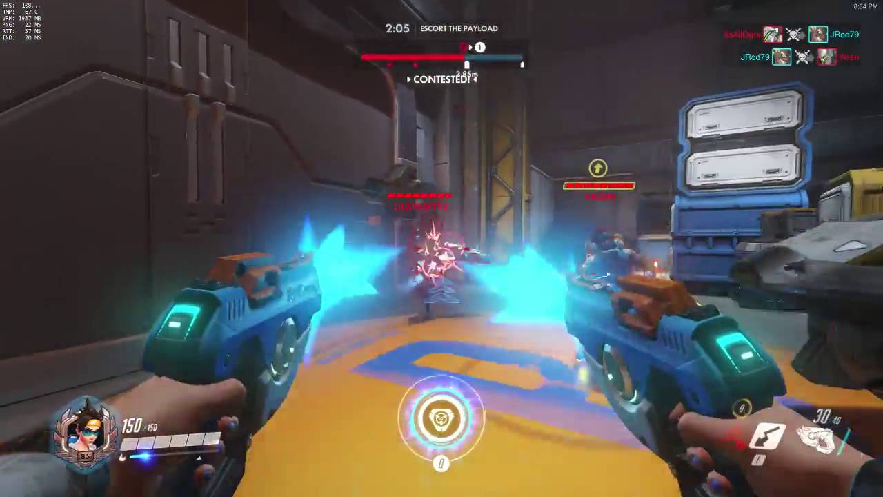 Overwatch : Sneaky Tracer Payload Ninja capture #2 - YouTube