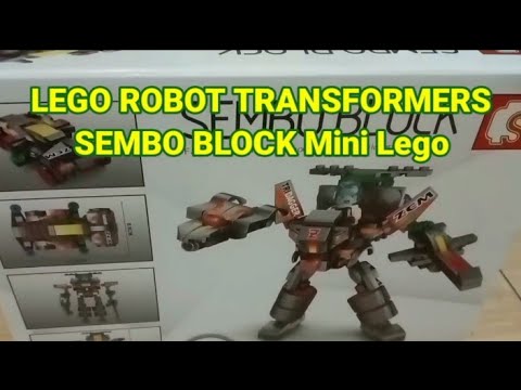 LEGO ROBOT TRANSFORMERS 2 in 1 - SEMBO BLOCK Mini Lego Robot Car - YouTube