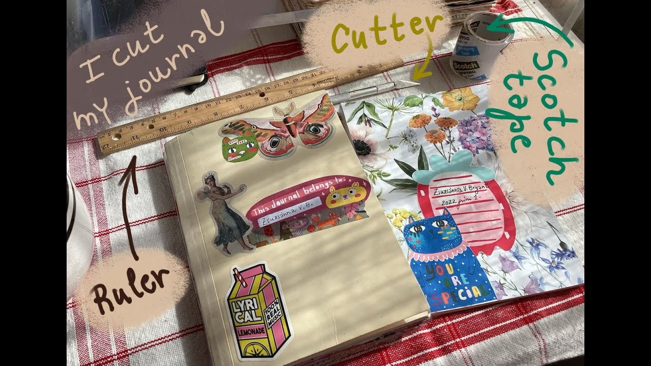 I cut my hobonichi. Easy fix for a fat journal - YouTube