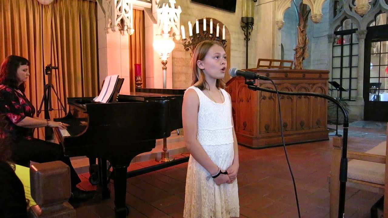 Natalie Singing Recital February 2015 Second Song - YouTube
