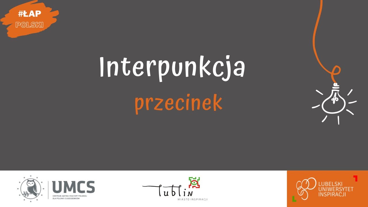 Interpunkcja - przecinek - YouTube