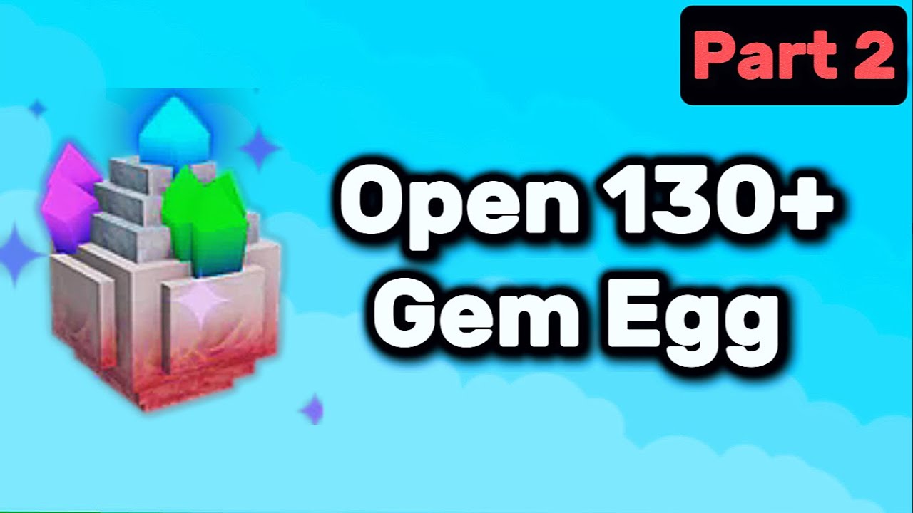 OPEN 130+ GEM EGG PART 2 - GROW A GARDEN - YouTube