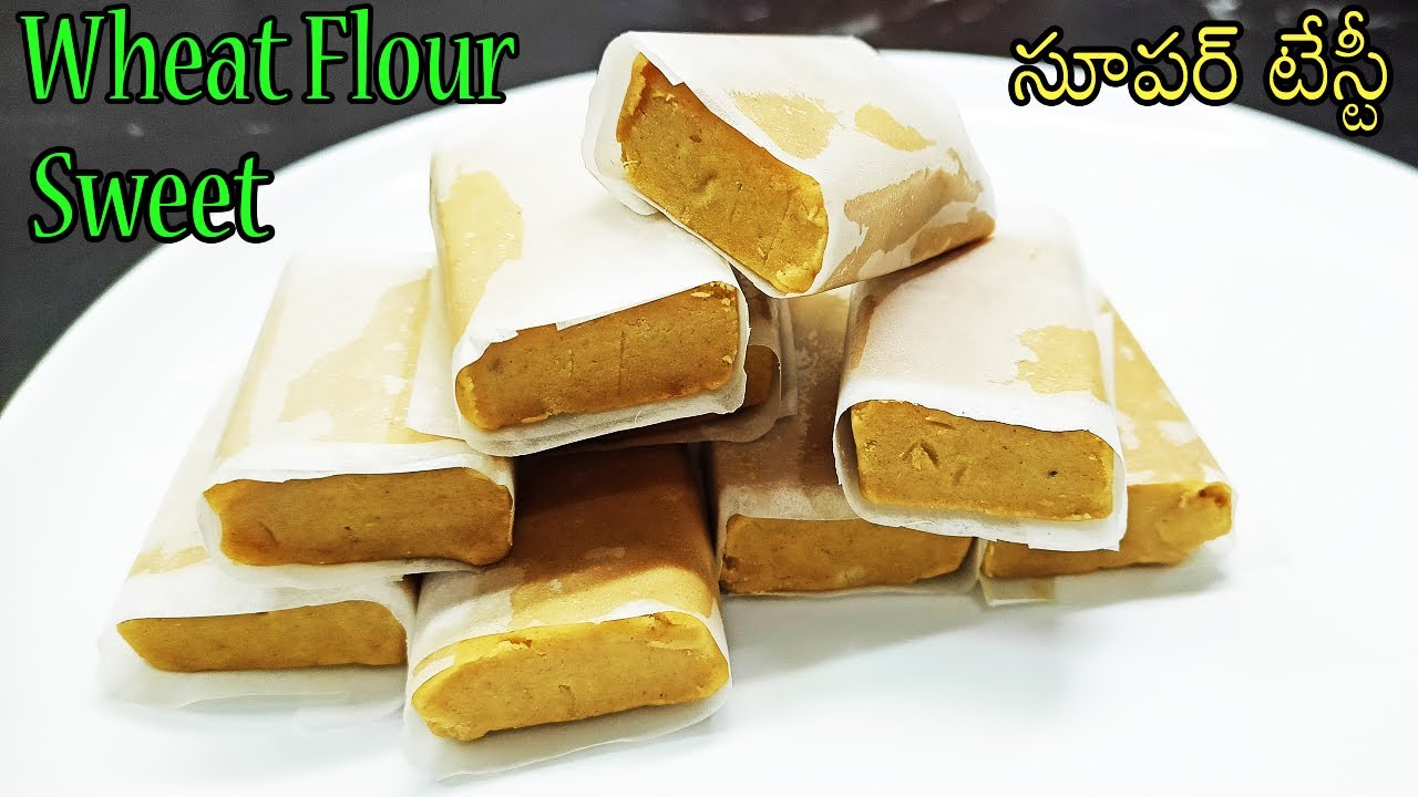 గోదుమపిండితో టేస్టీ స్వీట్|simple and easy sweet recipes in telugu|Easy ...
