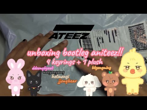 Ateez Bootleg Aniteez Unboxing || bbyongming, wooyonyang, jjongbear ...
